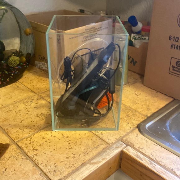 Fish | One Gallon Un Systems Topless Fish Tank Great For Bettas Or ...